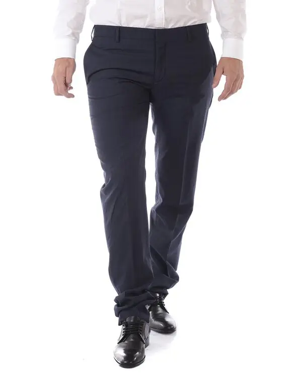 DANIELE ALESSANDRINI Wool Trousers - Blue