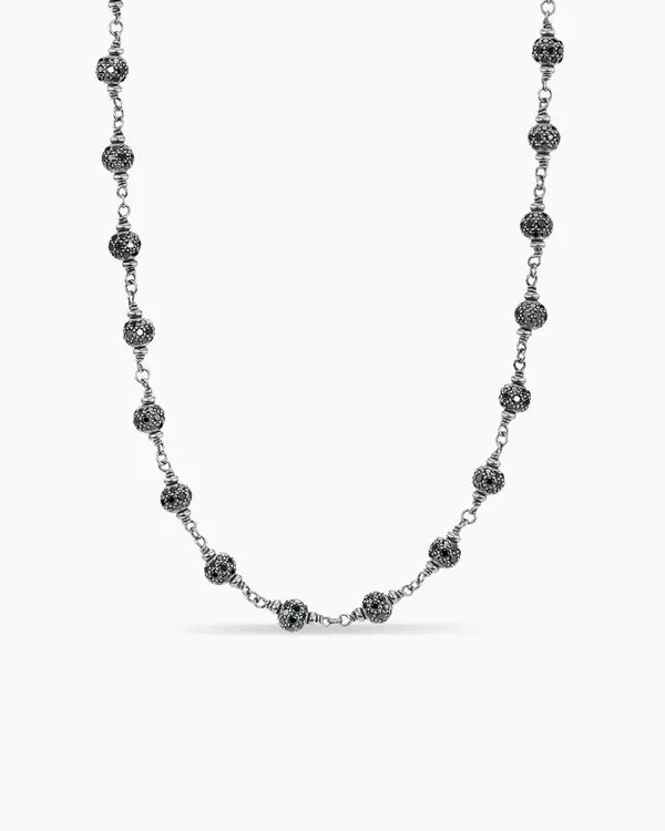 David Yurman Spiritual Beads Necklace With Tiger's Eye And Diamonds - Black Diamond