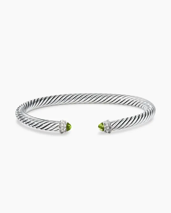 David Yurman Classic Cable Bracelet - Peridot