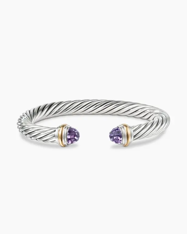 David Yurman Classic Cable Bracelet With - Amethyst