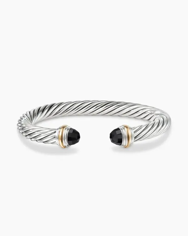 David Yurman Classic Cable Bracelet With - Black Onyx
