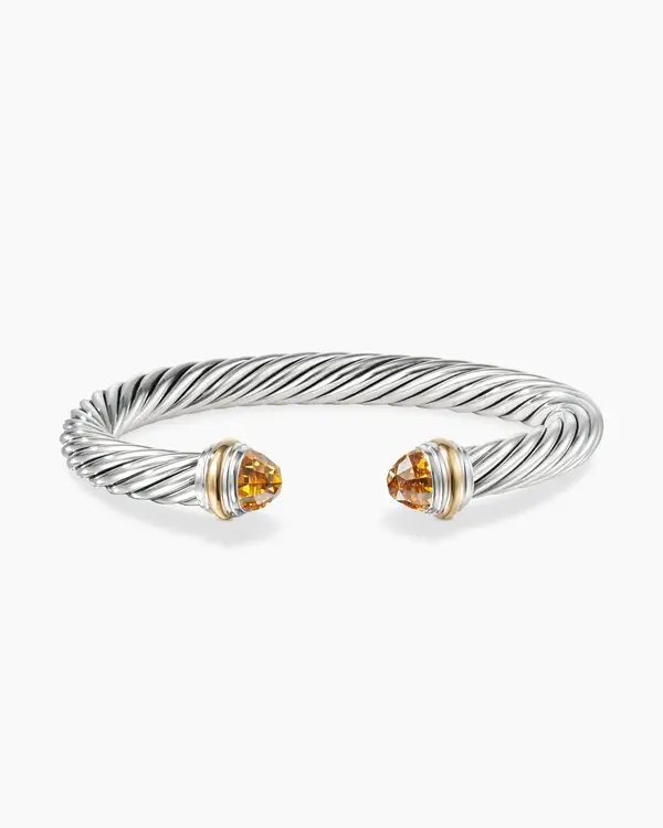 David Yurman Classic Cable Bracelet With - Citrine