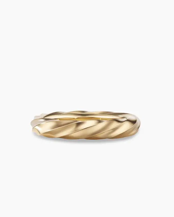 David Yurman Cable Edge Band Ring - 18k Gold Recycled
