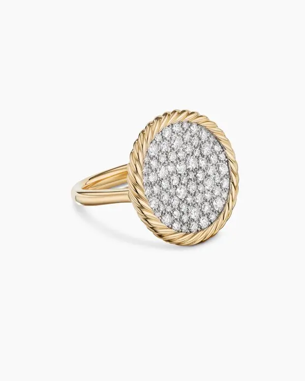 David Yurman Dy Elements® Ring In 18k Yellow Gold With Pavé S