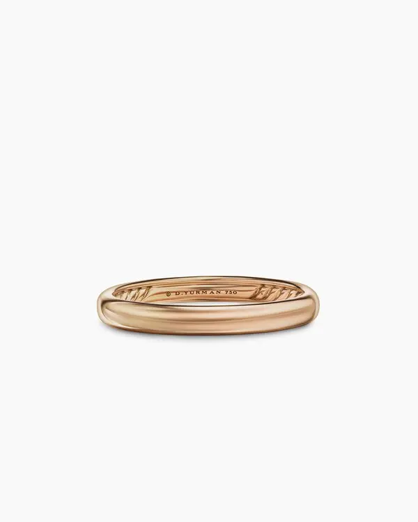 David Yurman Dy Classic Band Ring - 18k Rose Gold