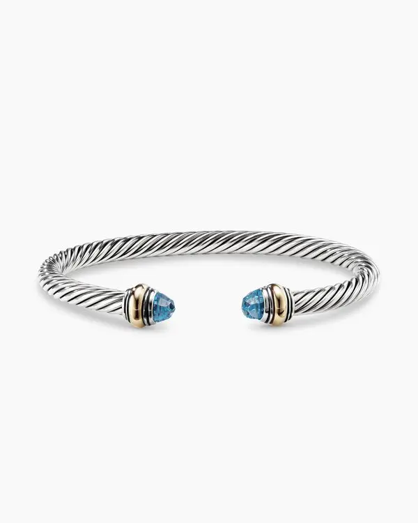 David Yurman Classic Cable Bracelet - Blue Topaz