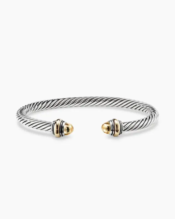 David Yurman Classic Cable Bracelet - Gold Dome