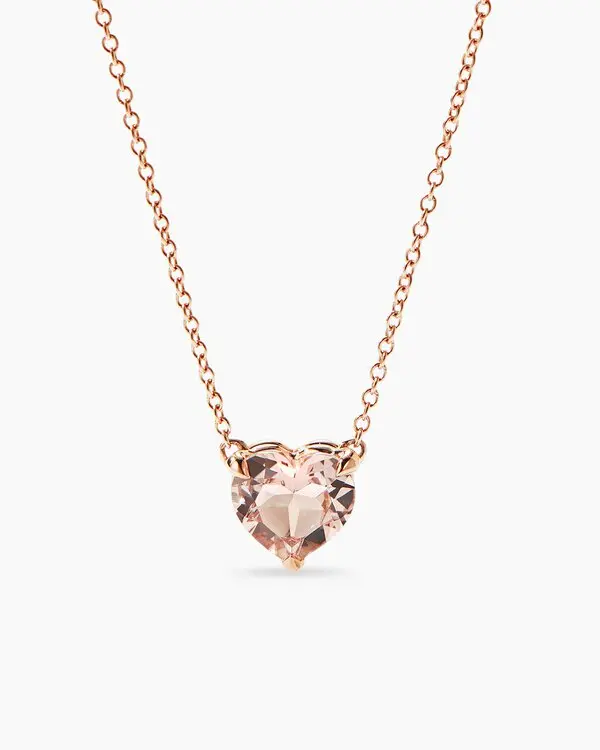 David Yurman Chatelaine® Heart Pendant Necklace - Morganite