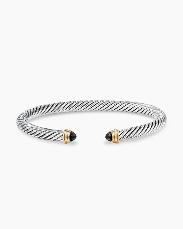 David Yurman Cable Bracelet With - Black Onyx