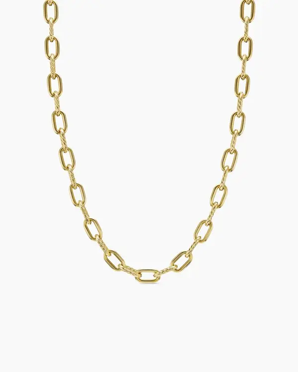 David Yurman Dy Madison Chain Necklace - All 18k Yellow Gold