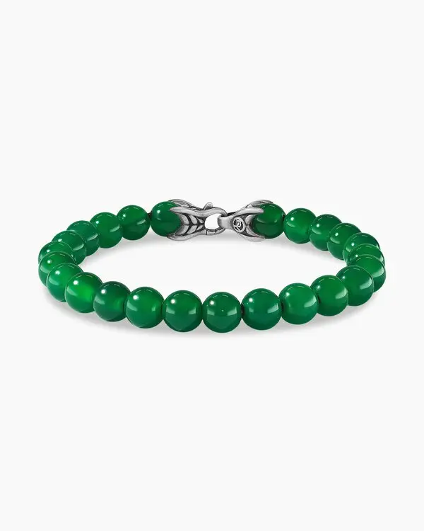David Yurman Spiritual Bead Bracelet - Green Onyx