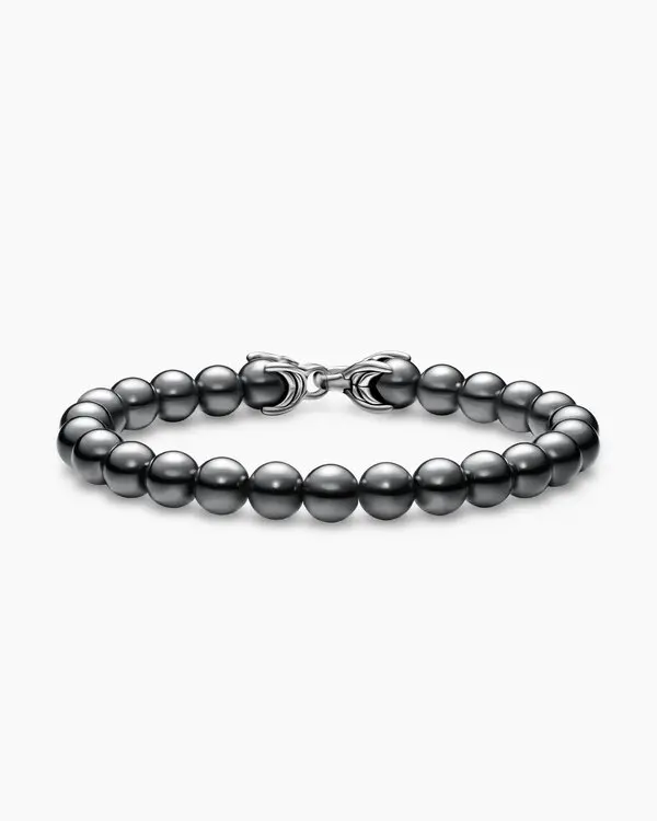 David Yurman Spiritual Beads Bracelet In Sterling Silver With - Hematine