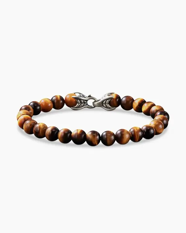 David Yurman Spiritual Bead Bracelet - Tigers Eye