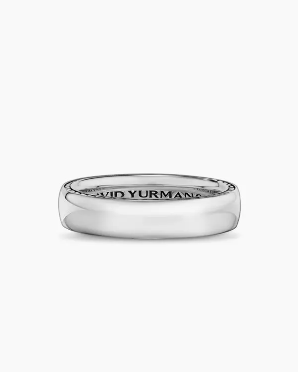 David Yurman Sterling Silver Streamline Band Ring - All Sterling Silver