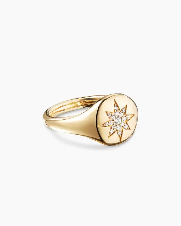 David Yurman Cable Collectibles® Compass Pinky Ring - Diamond