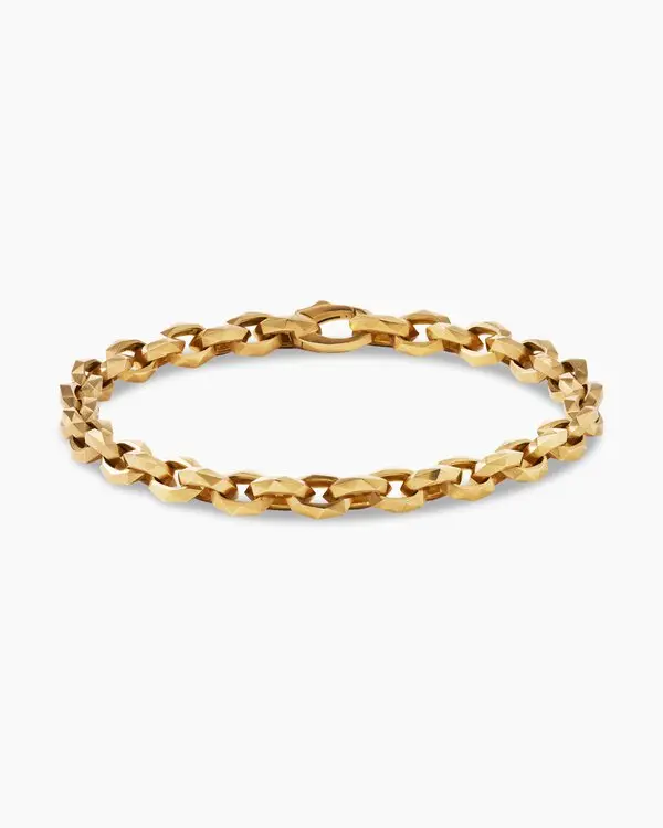 David Yurman Faceted Chain Bracelet In 18k Yellow Gold - All 18k Yellow Gold