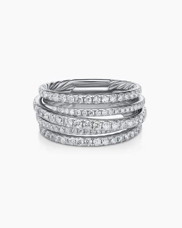 David Yurman Pavé Crossover Ring - Diamond