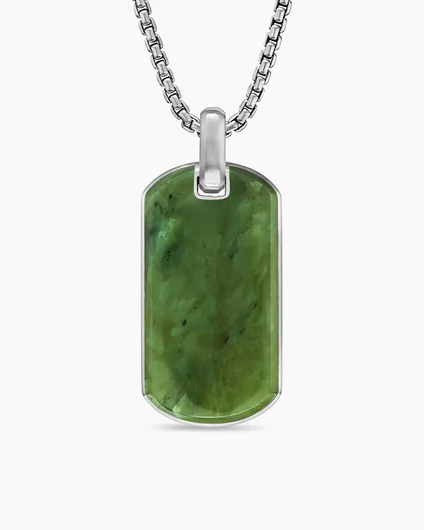 David Yurman Chevron Tag - Nephrite Jade