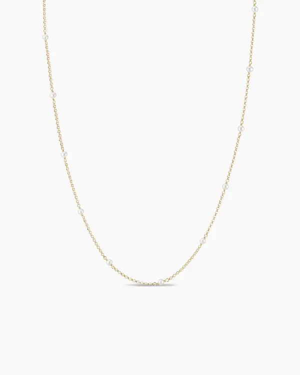 David Yurman Cable Collectibles Bead And Chain Necklace With Rubies - Pearl