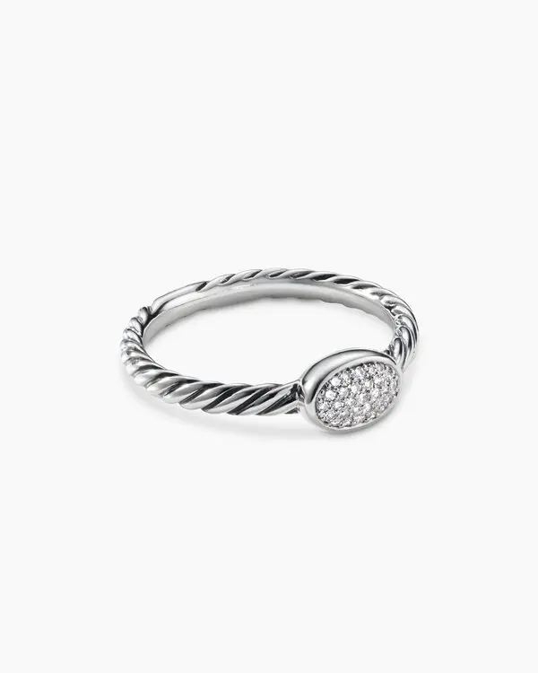David Yurman Cable Collectibles® Oval Stack Ring - Diamond
