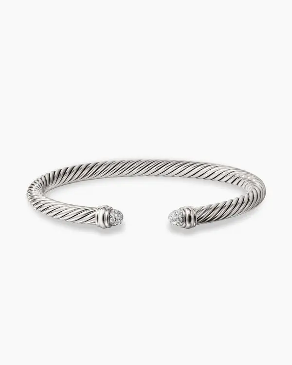 David Yurman Classic Cable Bracelet With Pav - Diamond