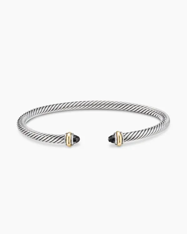 David Yurman Classic Cable Bracelet With - Black Onyx