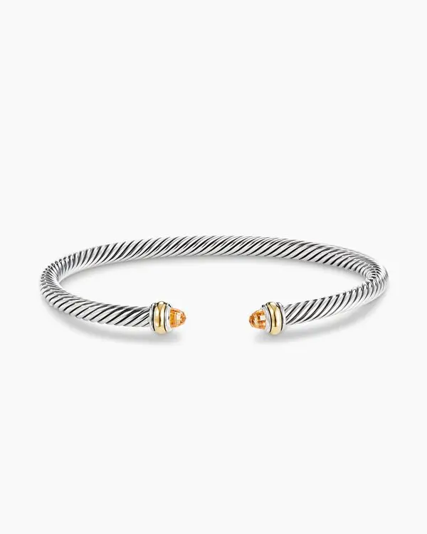 David Yurman Classic Cable Bracelet With - Citrine