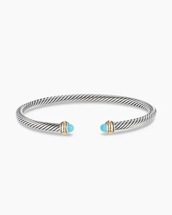 David Yurman Classic Cable Bracelet With - Turquoise