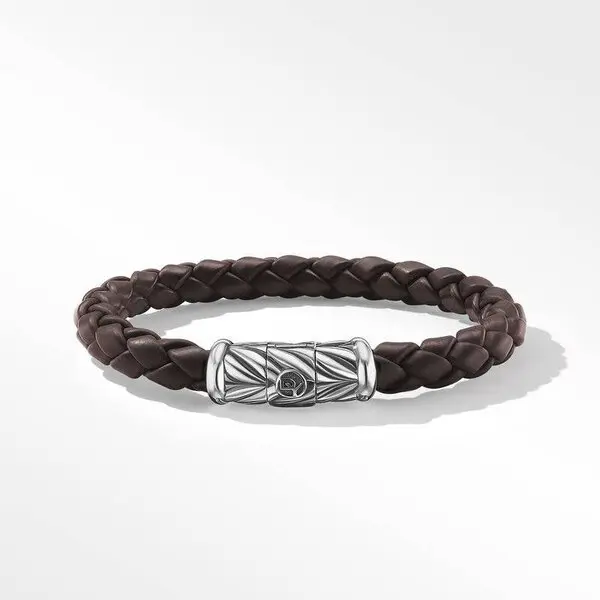 David Yurman Chevron Bracelet - Brown Rubber