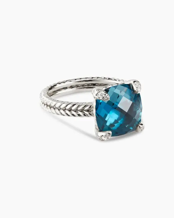 David Yurman Chatelaine Ring - Hampton Blue Topaz