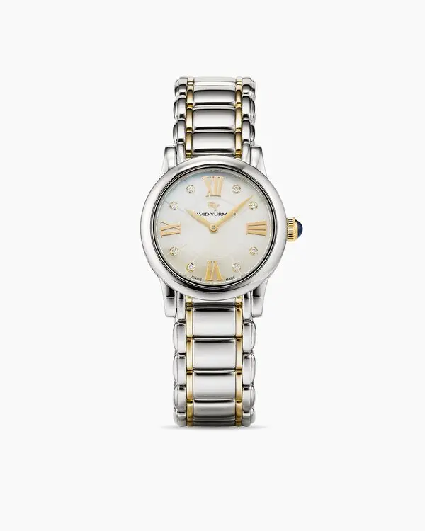 David Yurman Classic 30mm Quartz Watch - Sterling Silver/18k Yellow Gold