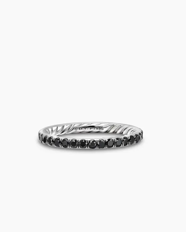 David Yurman Dy Eden Band Ring - Black Diamond