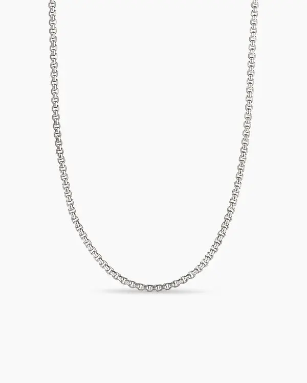 David Yurman Box Chain Necklace - Sterling Silver/14k Yellow Gold