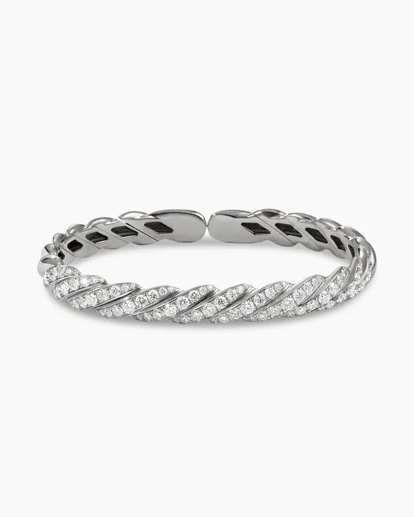 David Yurman Sculpted Cable Flex Bracelet - Diamond