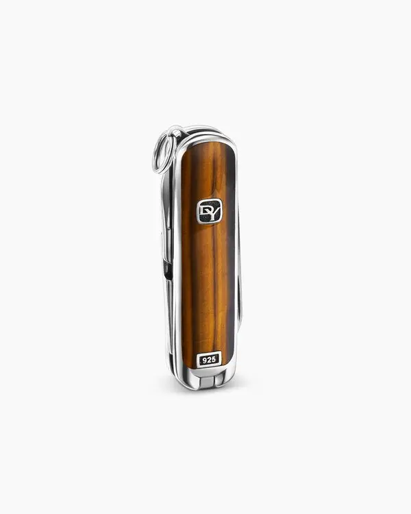 David Yurman Streamline® Inlay Swiss Army® Knife In Sterling Silver With - Tigers Eye