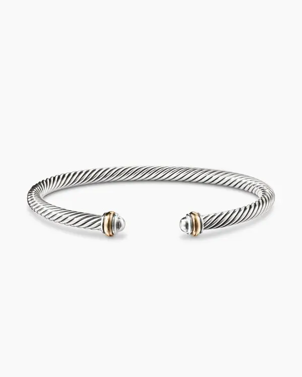 David Yurman Classic Cable Bracelet - Sterling Silver/18k Yellow Gold