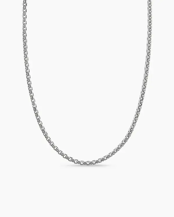 David Yurman Box Chain Necklace - Platinum