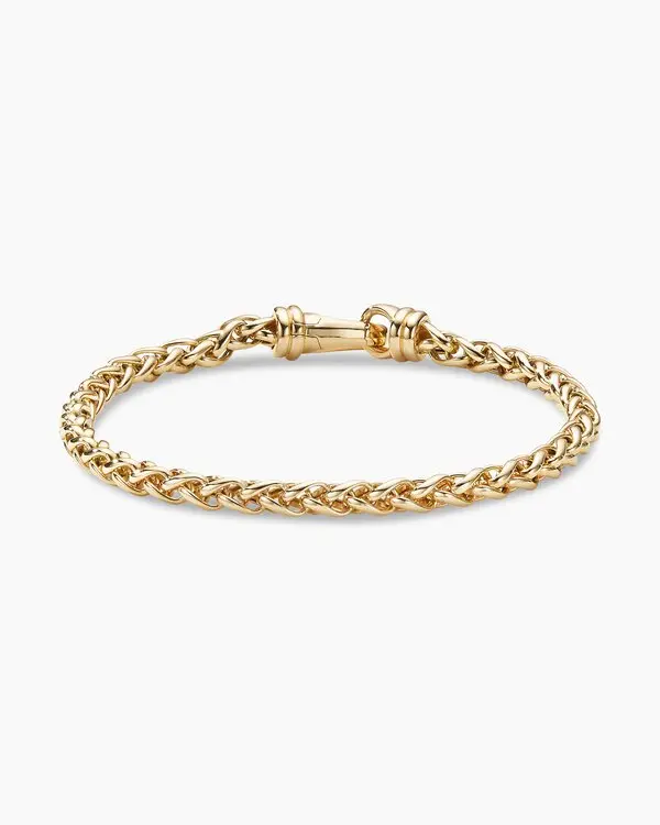David Yurman 18k Yellow Gold Wheat Chain Bracelet - All 18k Yellow Gold