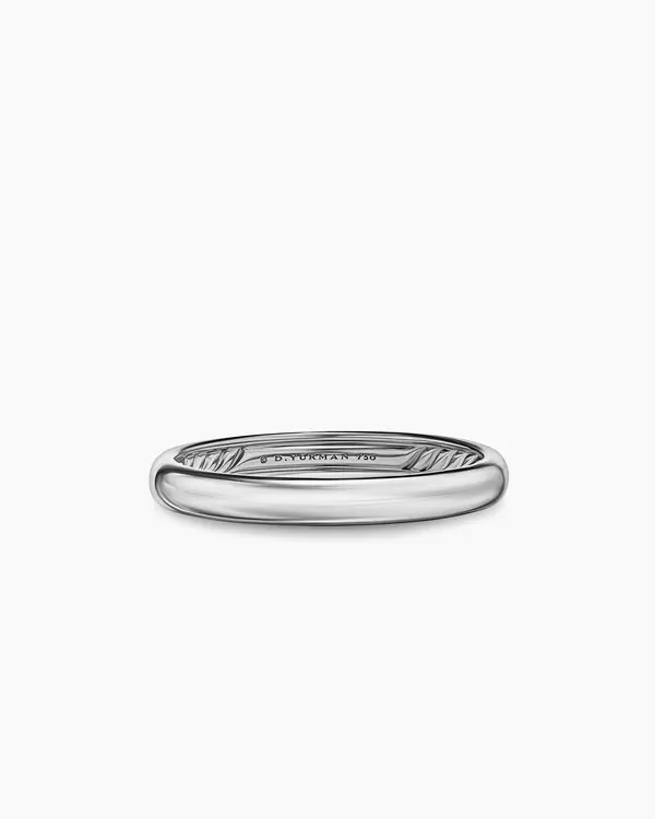 David Yurman Dy Classic Band Ring - Platinum