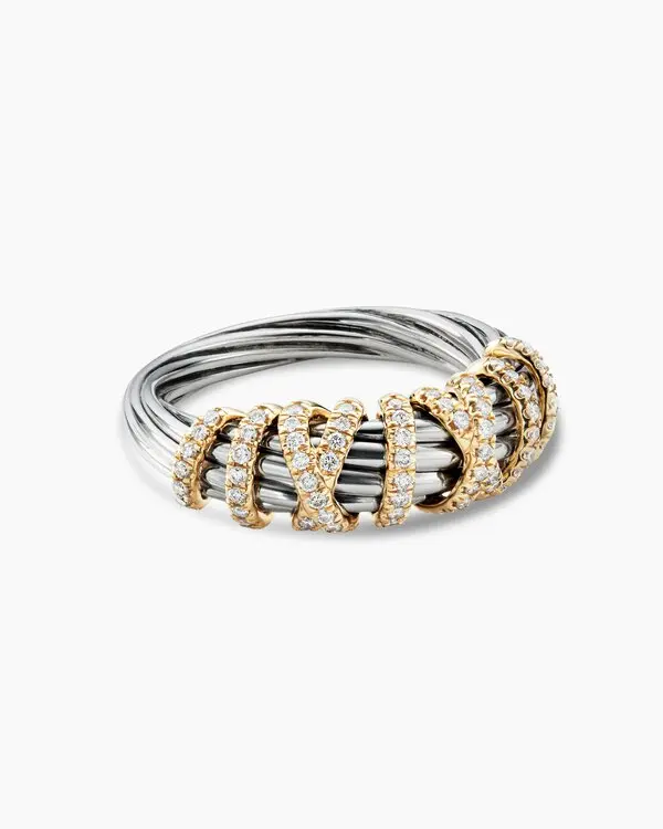 David Yurman Helena Ring With And 18k Yellow Gold - Diamond
