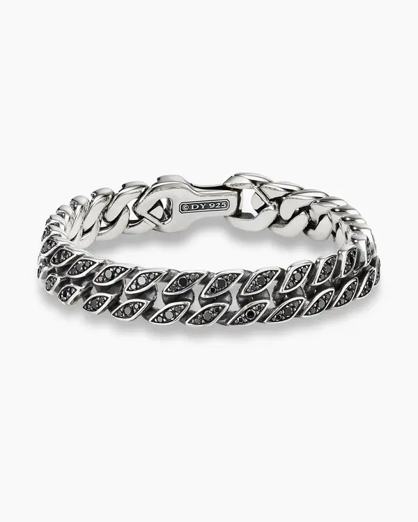 David Yurman Curb Chain Bracelet - Black Diamond