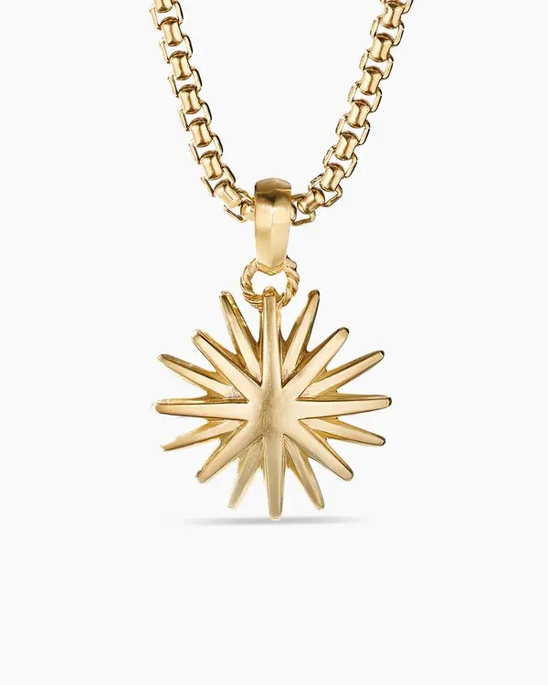 David Yurman Starburst Charm - All 18k Yellow Gold