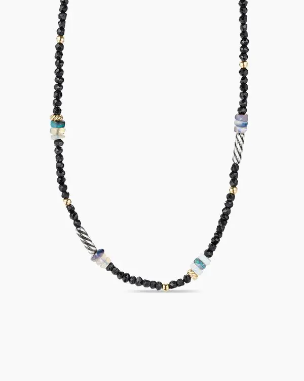 David Yurman Bead Necklace With Opal - Black Onyx