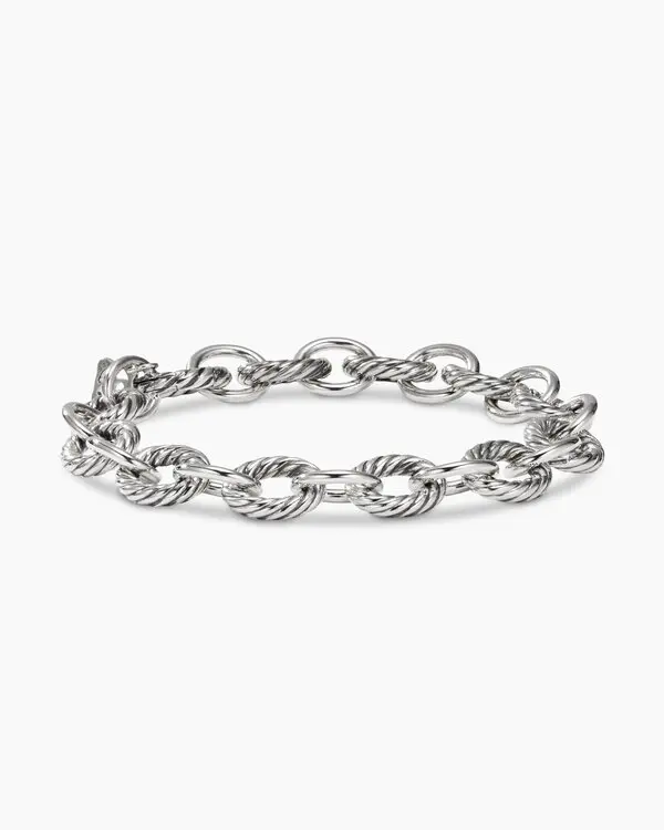 David Yurman Oval Link Chain Bracelet - All Sterling Silver