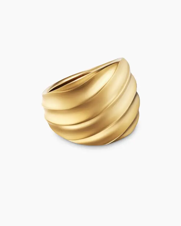 David Yurman Cable Edge® Saddle Ring - 18k Gold Recycled