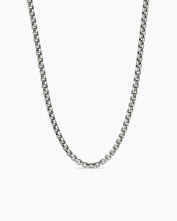 David Yurman Box Chain Necklace - 18k White Gold