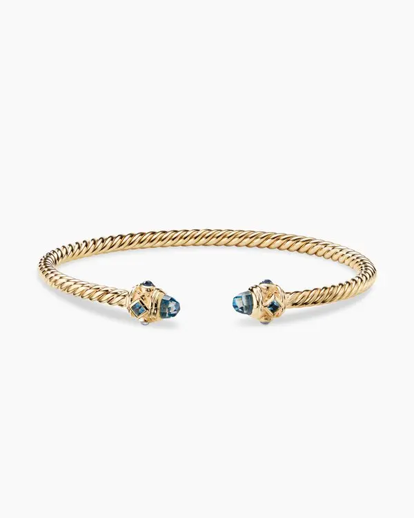 David Yurman Renaissance® Cablespira® Bracelet - Hampton Blue Topaz