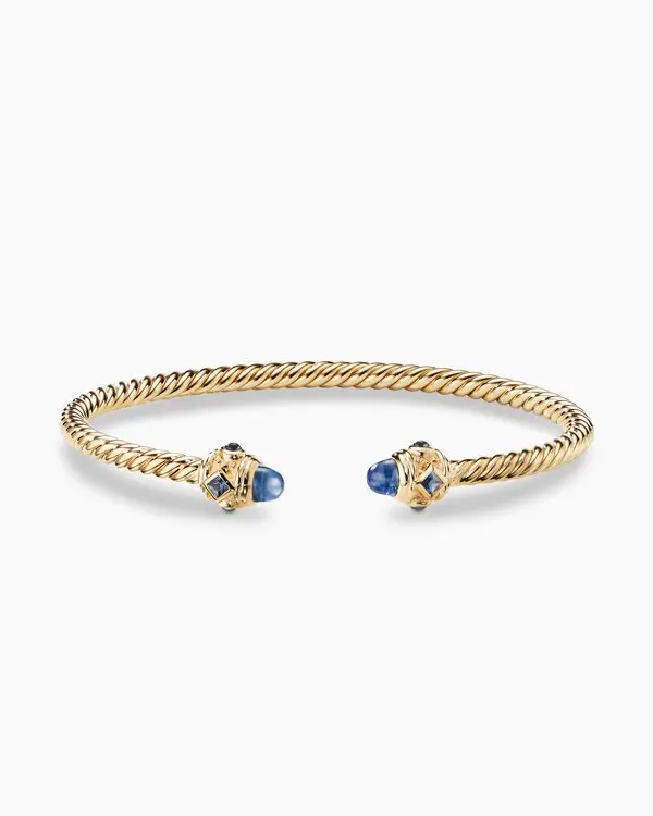David Yurman Renaissance® Cablespira® Bracelet - Light Blue Sapphire