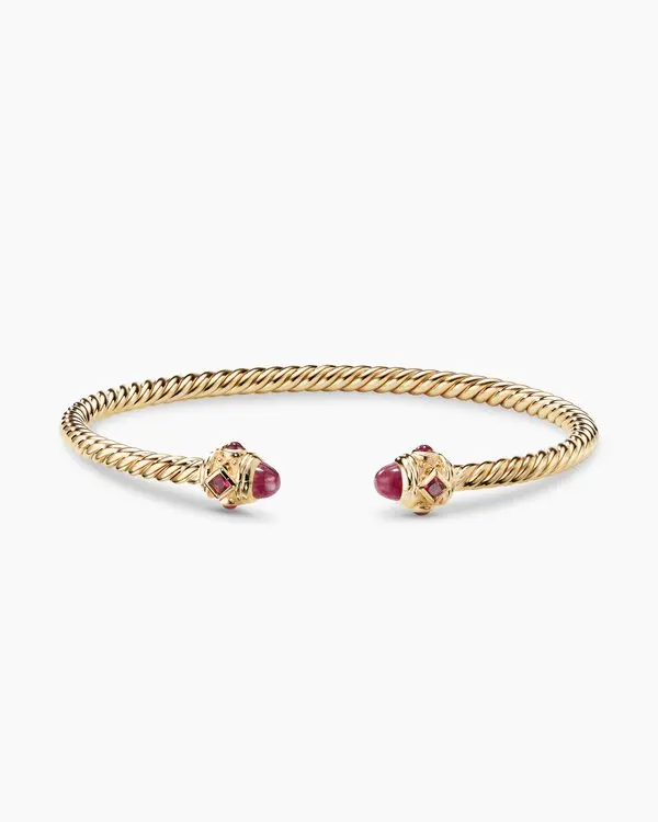 David Yurman Renaissance Cablespira Bracelet - Ruby