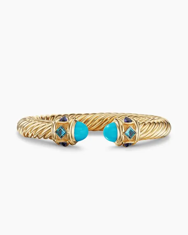 David Yurman Renaissance Cablespira Bracelet - Turquoise